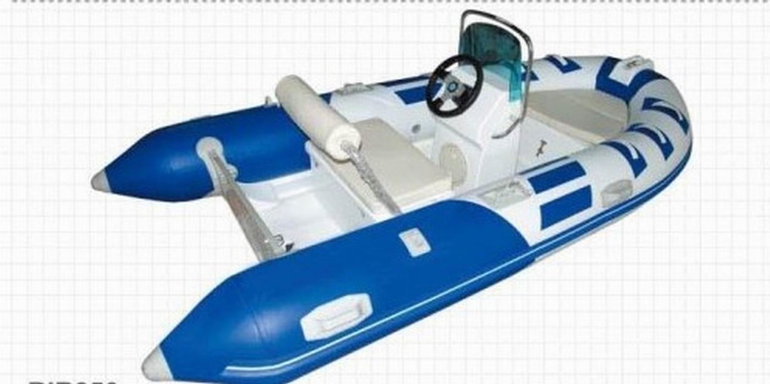 Blue Small Rib Boat 3.5m PVC Chemical Resistance With Sporty Wide Body ...