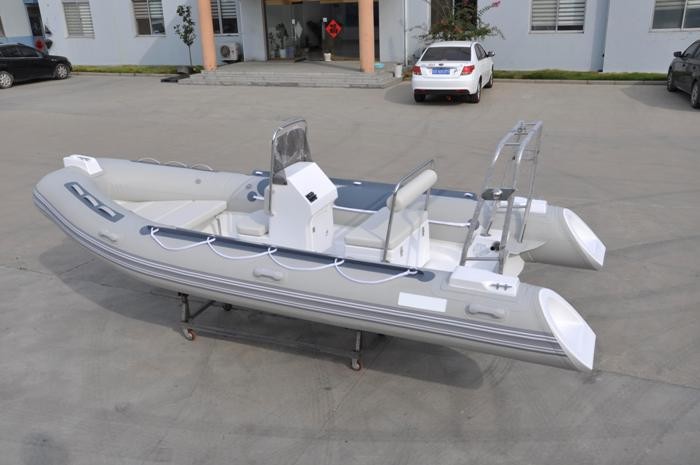 High Capacity Small Rib Boat Rigid Hull 480 cm PVC Center Console With ...