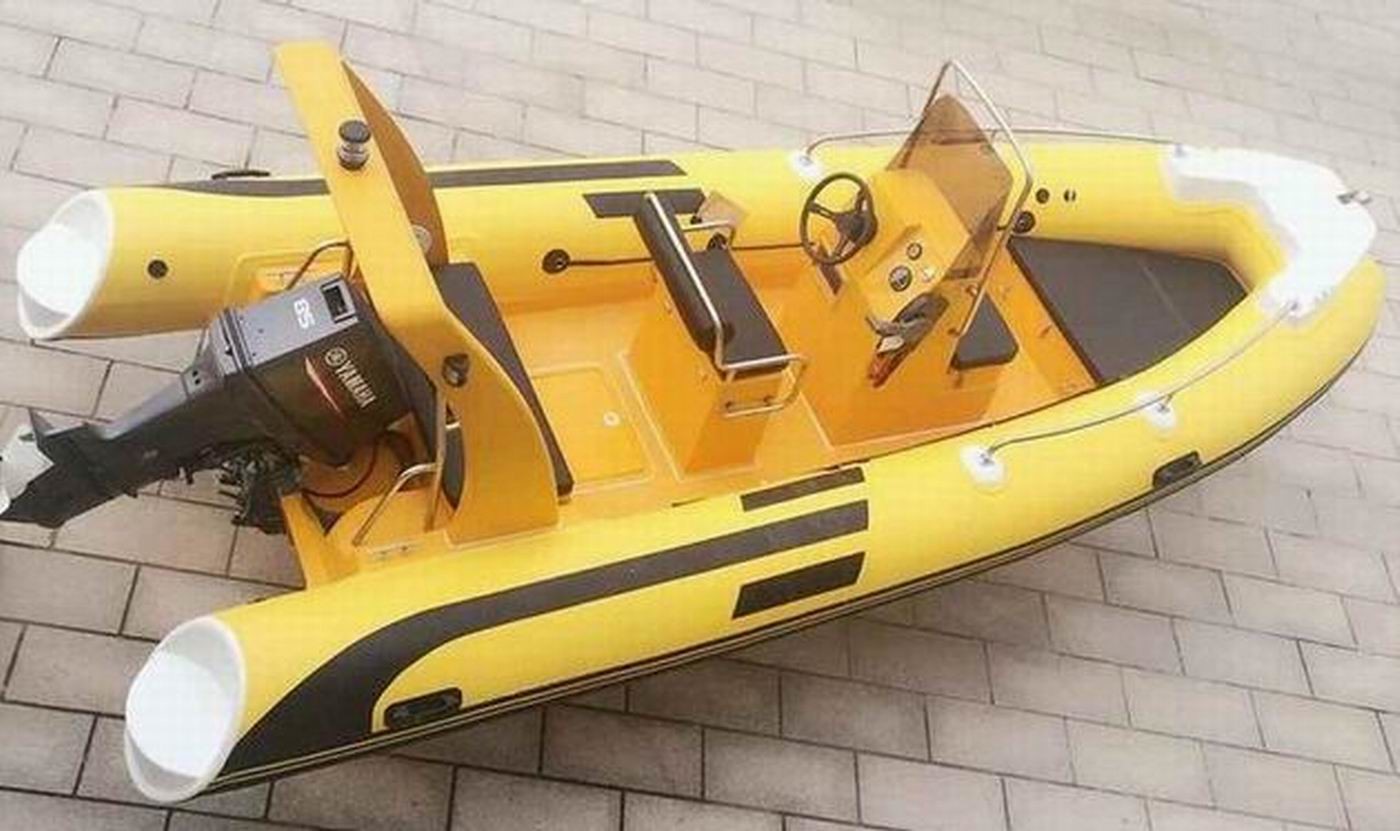 17ft Korea PVC colorful hull inflatable rib boat rib520A with sunbed ...
