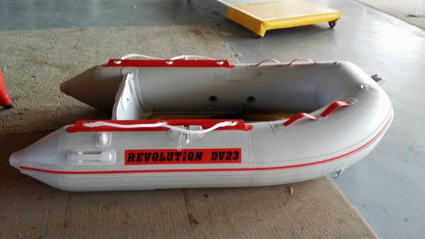 Light Weight Small Glass Bottom Boat , 2.3 m Flat Portable Inflatable Boat
