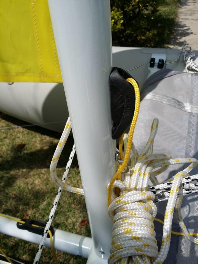 Inflatable Sailing Kayak With Two Sails , Portable Inflatable Catamaran ...