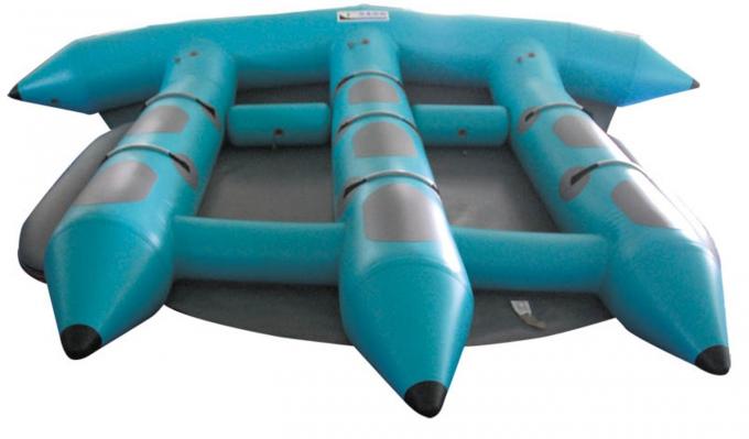 470 Cm 12 Person Inflatable Raft , Heavy Duty PVC Inflatable Drift Boat ...